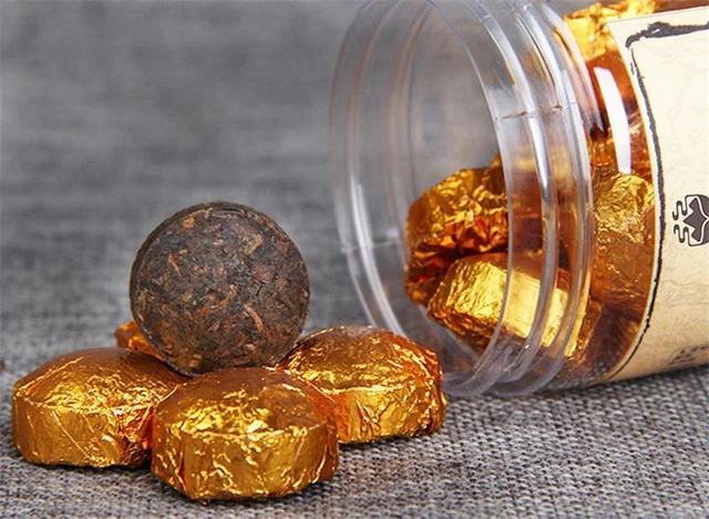 100G YUNNAN CANNED Pu-erh Tea Chen Xiang Small Puerh Tuocha Ripe ...