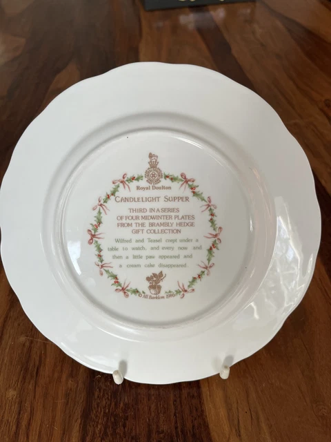 BRAMBLY HEDGE PLATE Candlelight Supper Midwinter series £37.10 ...