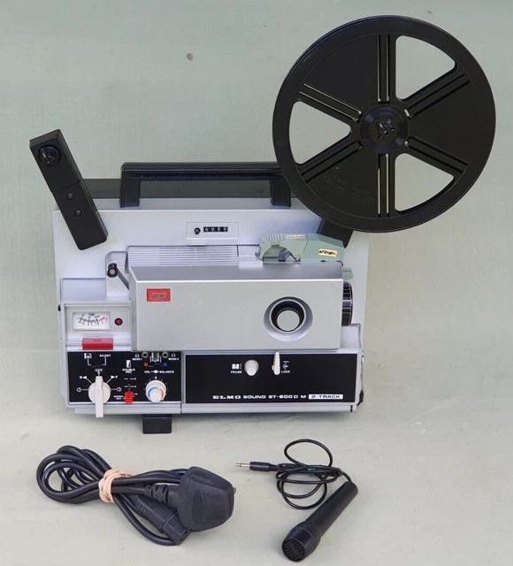 VINTAGE ELMO SOUND ST-600D M 2 Track 8mm Cine /Sound Movie Projector ...