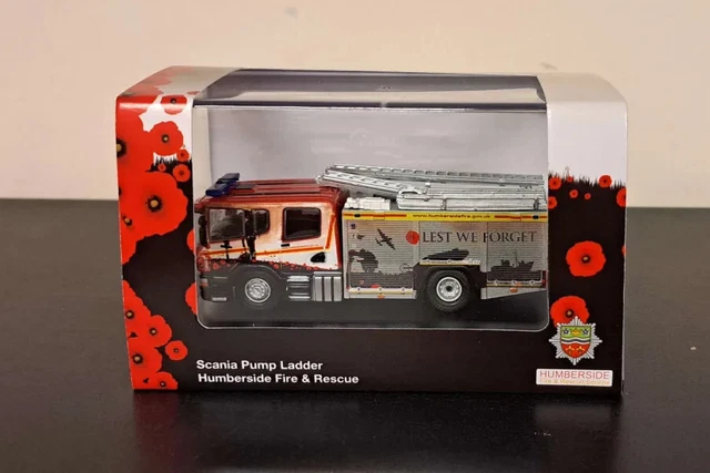 OXFORD 1/76 HUMBERSIDE Fire And Rescue Pump Ladder 76Sfe011- Cracked ...