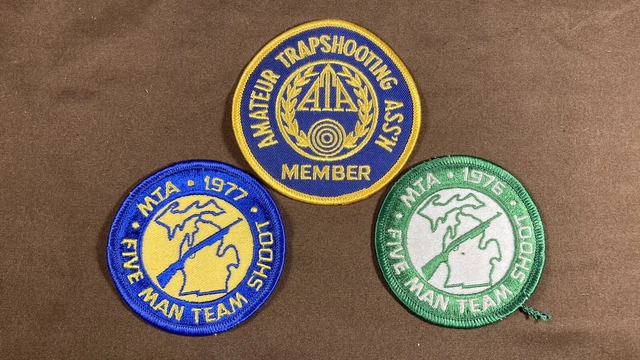 VINTAGE MICHIGAN MTA Trap Shooting Patches 1970s $12.95 - PicClick