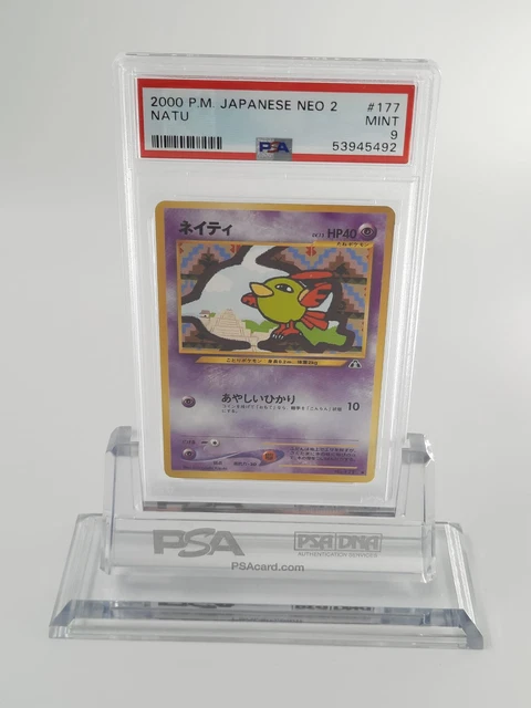NATU PSA 9 Mint #177 2000 Japanese NEO 2 Pokemon Karte JP Japanisch EUR 24,90 - PicClick DE