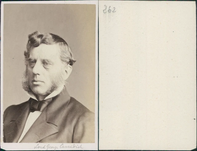 LORD GEORGE CAVENDISH Vintage CDV albumen print.George Henry Cavendish ...
