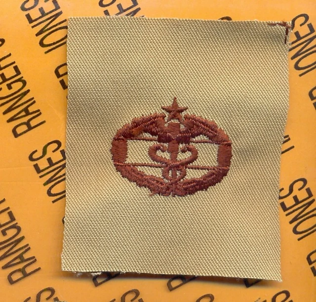 US ARMY CMB Combat Medical Badge 2nd Award Desert DCU cloth patch $3.00 ...