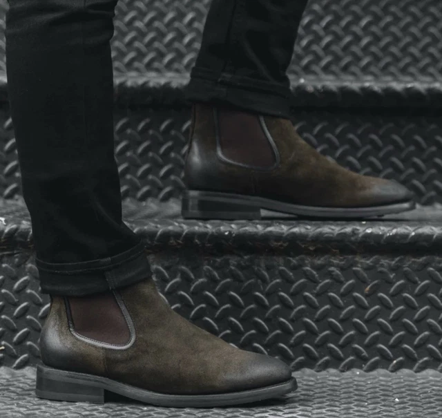 THURSDAY BOOT COMPANY Duke dark olive Suede Men's, FREE brush eraser. £ ...
