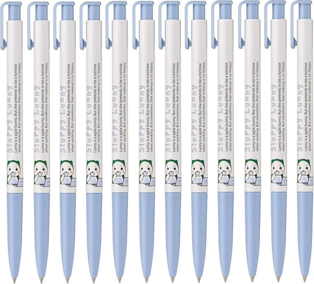 XENO SLOPPY LUNNY 0.5mm Slim Ball Point Pen Dozen Box 12 Pcs, Made in ...