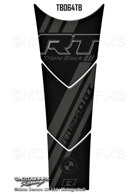 BMW R1250RT 2022 - 2024 Triple Black Tank Pad Protector 3D Gel Paint ...