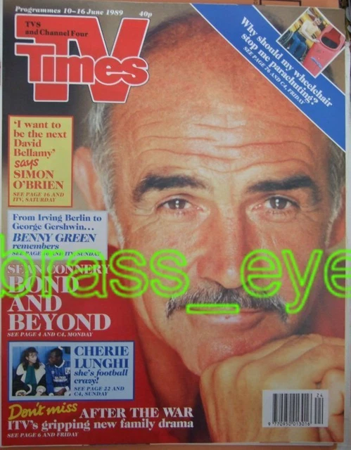 TV TIMES SEAN Connery Cherie Lunghi Pete Postlethwaite Frederic Raphael ...