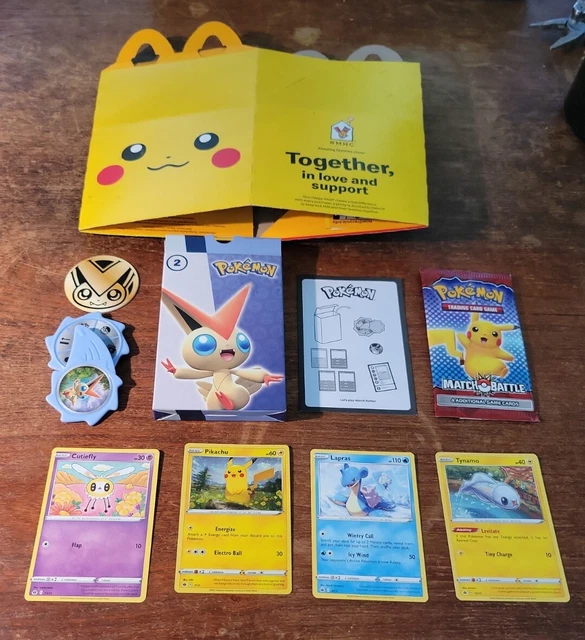2022 POKÉMON MATCH Battle Mcdonald's Happy Meal Promo Booster Card Set ...