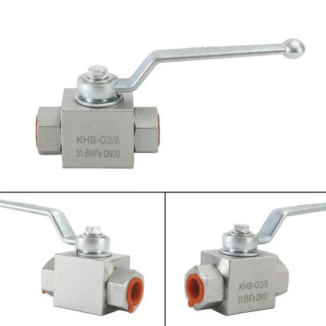 HYDRAULIC VALVE KHB Ball Valve 3/8"NPT KHB High Pressure Ball Valve UK £19.18 - PicClick UK