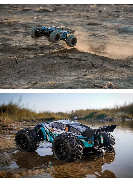 50KM/H 4WD RC Car With LED Remote Control Cars High Speed Drift Monster ...