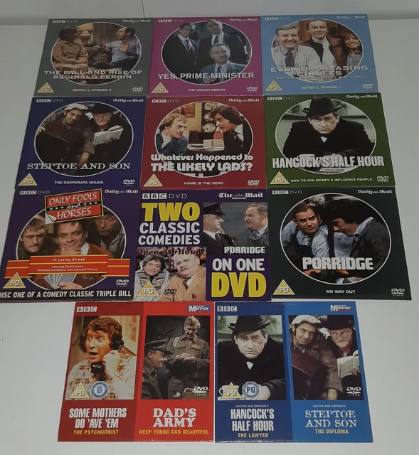 11X DVD LOT of CLASSIC BRITISH SITCOMS - Daily Mail / Mirror ...