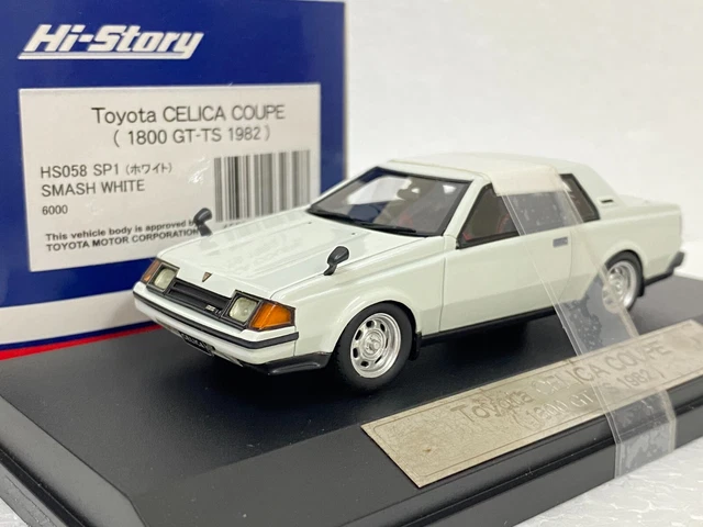 PO 1:43 HI STORY HS058SP1 Toyota Celica 1800 GT-TS 1982 scale resin ...