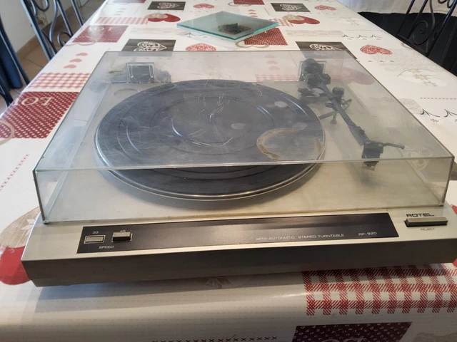 PLATINE VINYLE TOURNE DISQUE marque ROTEL RP-820 Semi Automatic Stereo ...
