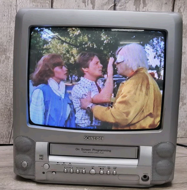 SCHNEIDER SVTV145 14& CRT Tv Vcr Vhs Combi Video Retro Gaming ...