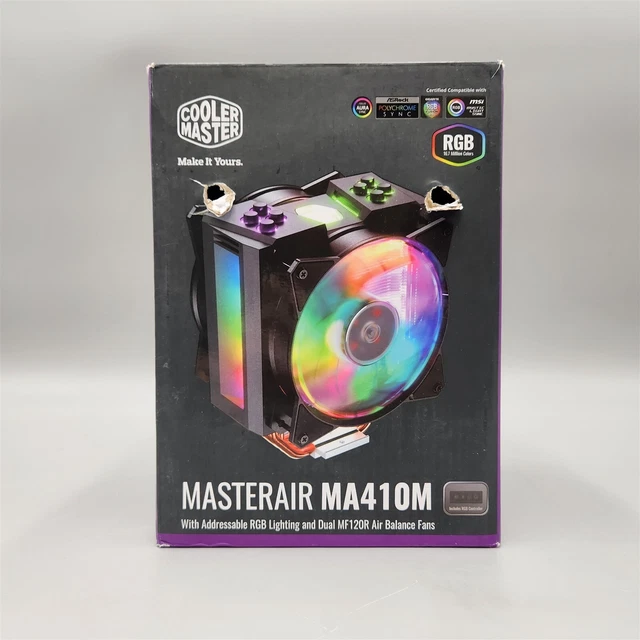 COOLER MASTER MASTERAIR MA410M CPU Air Cooler, Customizable ARGB ...