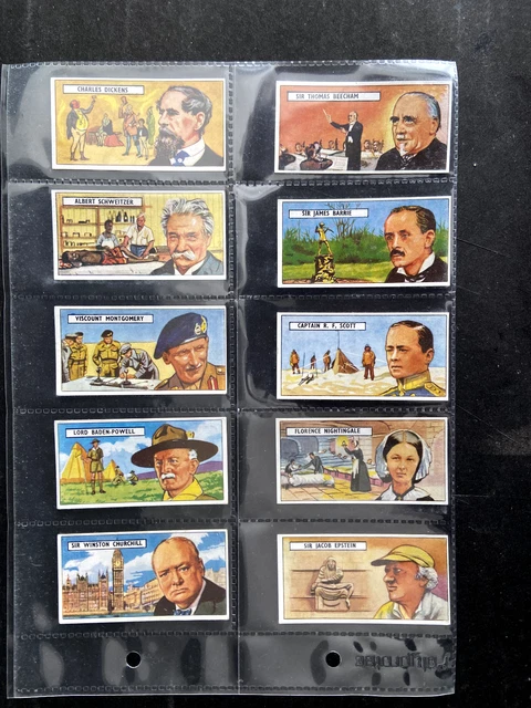 LYONS MAID 1966 Famous People, full set of 48 cards in Ex Condition £21 ...
