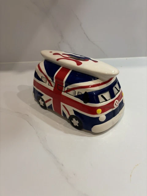 LARGE VOLKSWAGEN UNION Jack Surfer Camper Van Money Box, With Stopper ...