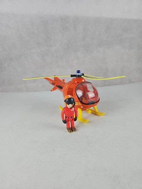FIREMAN SAM HELICOPTER With Spinning Blades, Figure, Cbeebies £18.50 ...