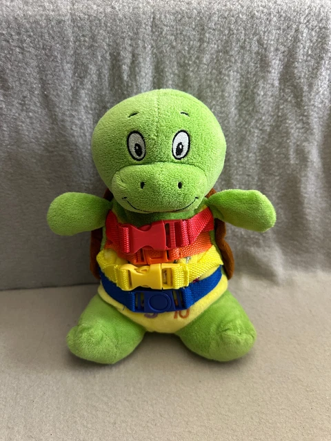 BUCKLE TOYS BUCKY the turtle tortoise soft toy plush educational ...