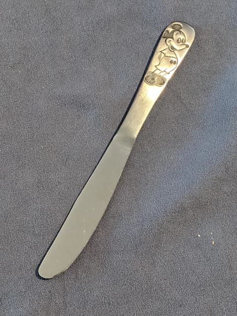 VINTAGE WALT DISNEY Prod. Stainless Mickey Mouse Knife JAPAN by Bonny ...