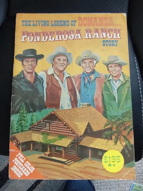 RARE CLASSIC 1960'S TV Series BONANZA Ponderosa Ranch story book with ...