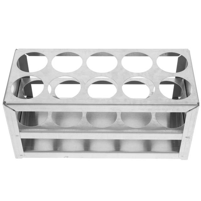 STAINLESS STEEL TEST Tube Rack Holder Stand Laboratory Racks Organizer ...