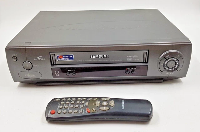 SAMSUNG SV-623B VCR VHS Video Cassette Player Recorder In Grey PAL ...