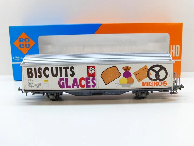 ROCO H0 4340 Schiebewandwagen "Biscuits Glaces", DC, NEU in OVP #28904 ...