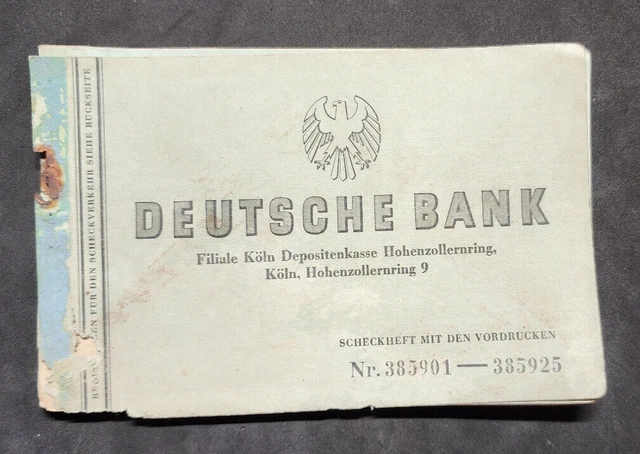 WW2 WWII GERMAN Third Reich Germany Deutsche Bank savings book booklet ...
