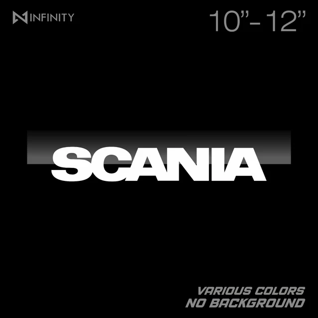 SCANIA TRUCK TEXT Logo Cut Vinyl Window Decal Sticker For Scania EUR 4 ...