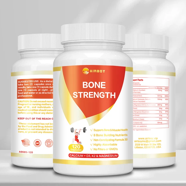 BONE STRENGTH - Vitamin C,Calcium,Magnesium-Joint & Muscle Health ...