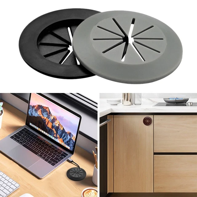 ORGANIZER WIRE HOLE Cover Tidy Desk Table Cable Fastener Furniture ...