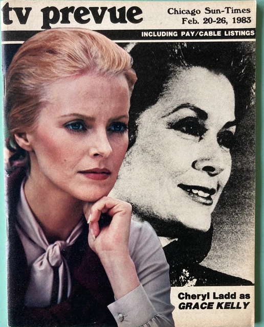 CHERYL LADD GRACE KELLY Chicago Sun-Times TV Prevue Local TV Guide ...