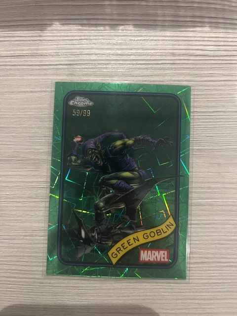 TOPPS 2025 CHROME Marvel Green Goblin /99 serial numbered card £130.60 ...