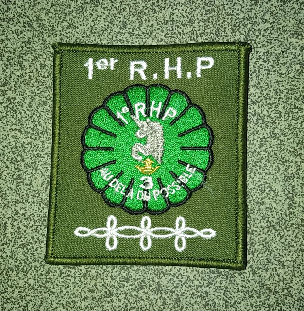 PATCH ECUSSONS - 1er RHP - Hussards parachutistes - 3° Escadron EUR 10 ...