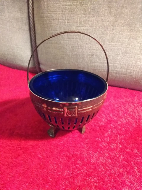 ANTIK JUGENDSTIL TAFELAUFSATZ Arts & Craft Dänemark DFA versilbert ...