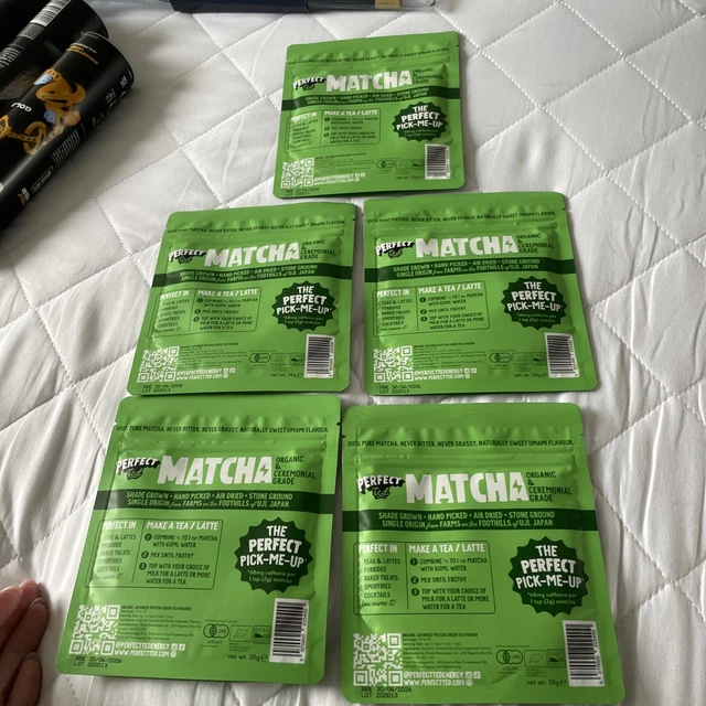 PERFECT TED MATCHA Green Tea Powder Ceremonial Grade 30g X 5 Packs New ...