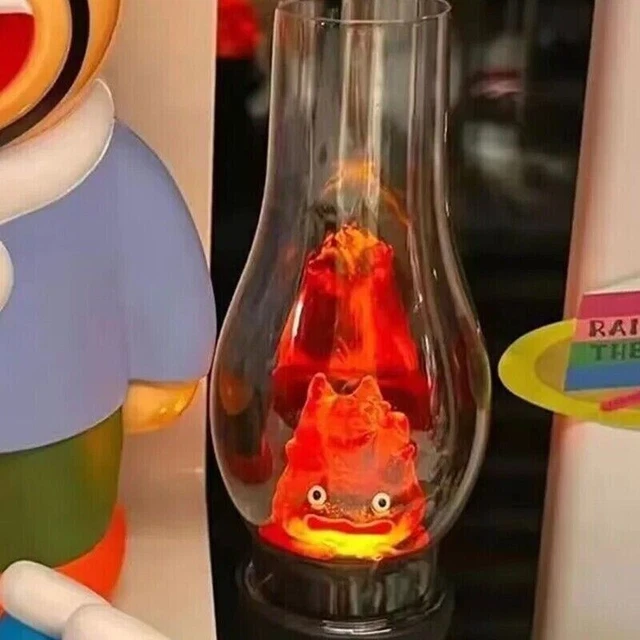 HOWL'S MOVING CASTLE Calcifer Night Light Hanging Lamp Ghibli Fan ...