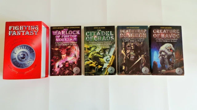 FIGHTING FANTASY BOX Set 1 - 4 Paperback Books £16.14 - PicClick UK
