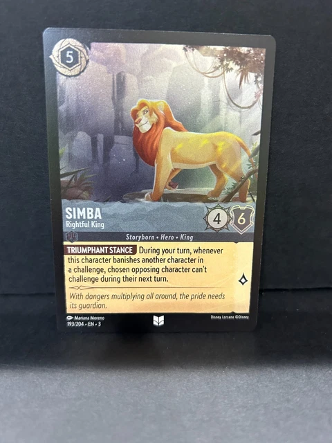 (4X) DISNEY LORCANA | Simba - Cub de protection | Ensemble de jeu (x4 ...