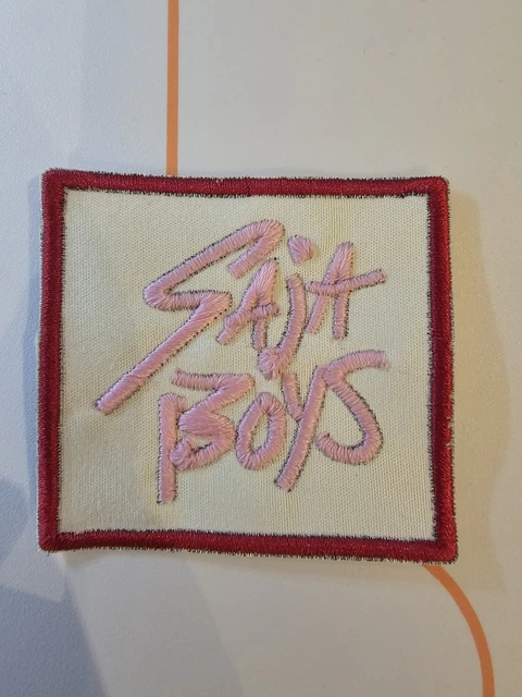 KPOP DEMON HUNTERS - SAJA Boys Patch Embroidery (Name Badge) Red border ...