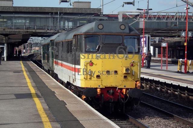 CLASS 31 31454 in BR Intercity Swallow with 31601 at Stafford £0.75 ...