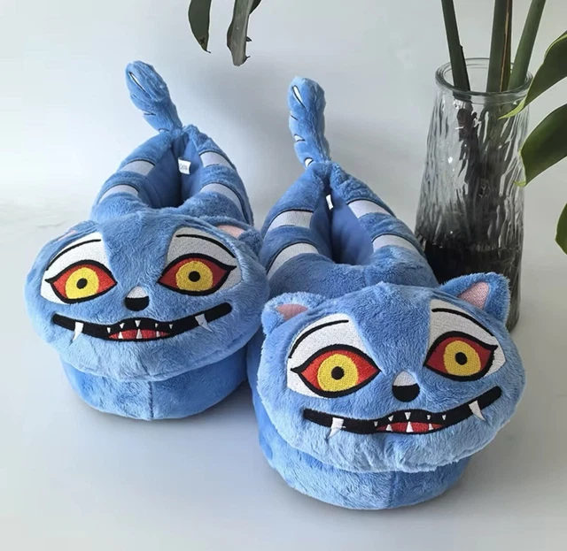 KPOP DEMON HUNTERS Derpy Tiger Slippers Bed Shoes Fluffy Shoes Cute ...