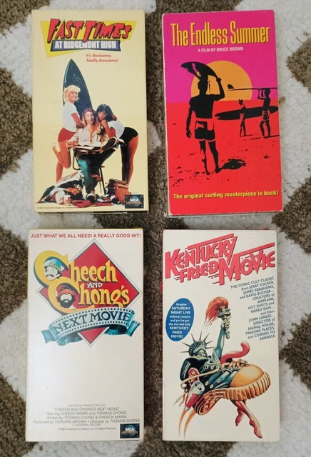 VHS LOT FAST Times Ridgemont, Endless Summer, Cheech Chong Next ...