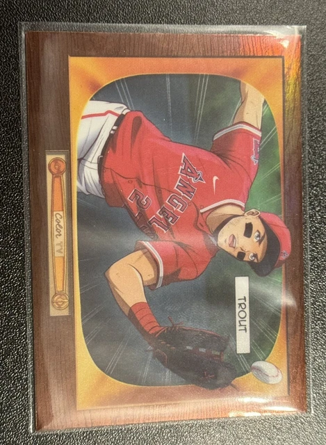 MIKE TROUT ANIME Case Hit 2024 Bowman 1955 Bowman Anime SSP Los Angeles ...