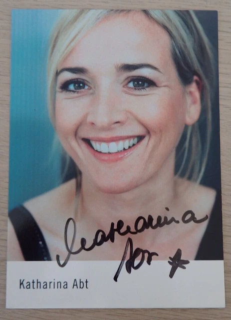 AUTOGRAMM DEUTSCHE FILM- Theater und TV Schauspielerin Katharina Abt (115216) EUR 3,99 - PicClick DE
