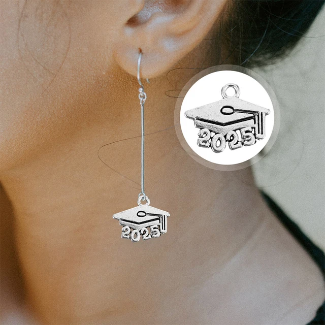 15PCS CHARM GRADUATION Charms 2025 Tassel Charm 2025 Graduation Pendant ...