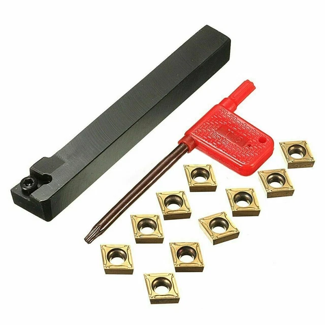 PORTE-OUTIL DE TOURNAGE de tour robuste 12 x 100 mm avec insert CNC CCMT09T304 B EUR 29,80 ...