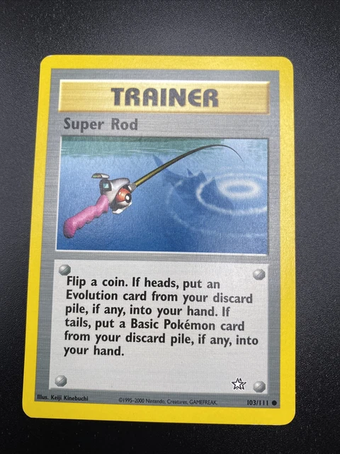 POKEMON NEO GENESIS Super Rod 103/111 Pokémon Card EUR 4,65 - PicClick FR